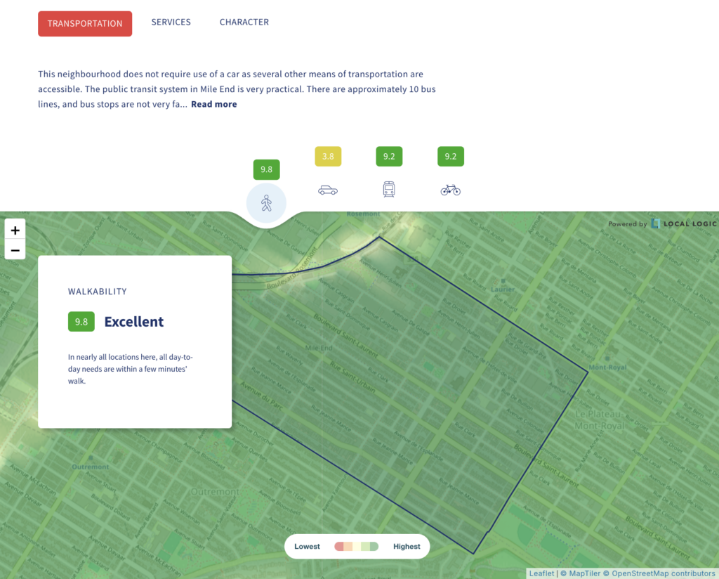 Learn about Local Logic's Location scores