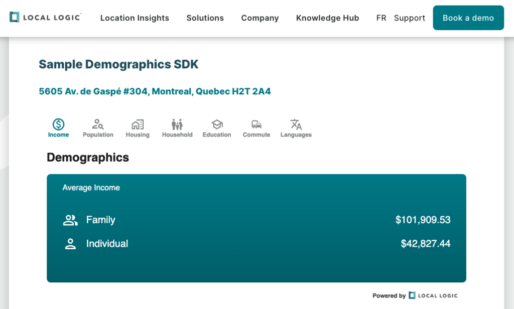Product launch: Local Demographics - Local Logic