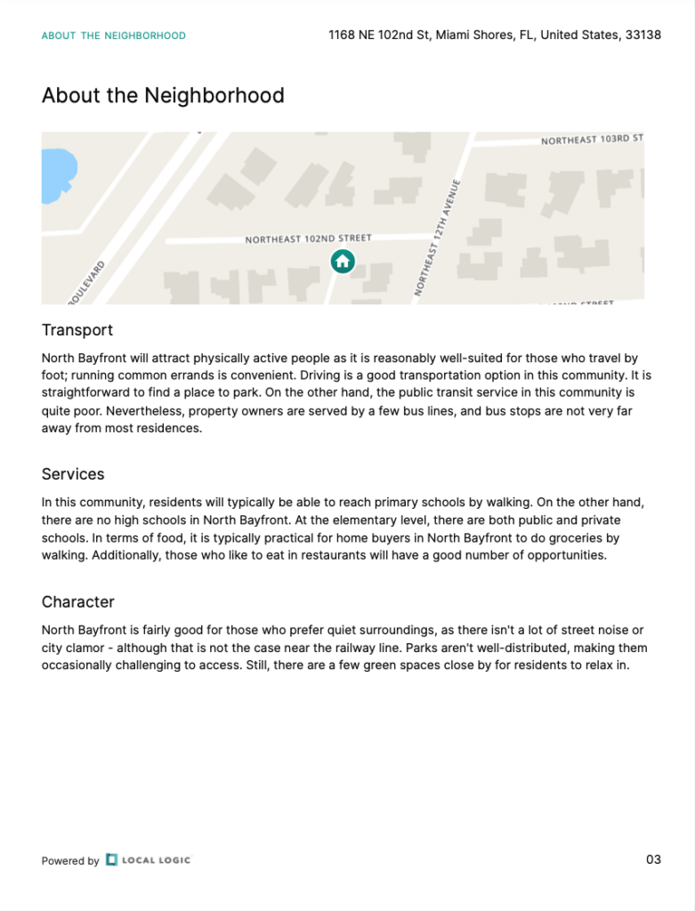 Introducing NeighborhoodIntel